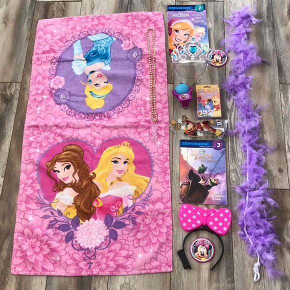 Disney | Swim | Disney Princess Minnie Frozen Tinkerbell Books | Poshmark